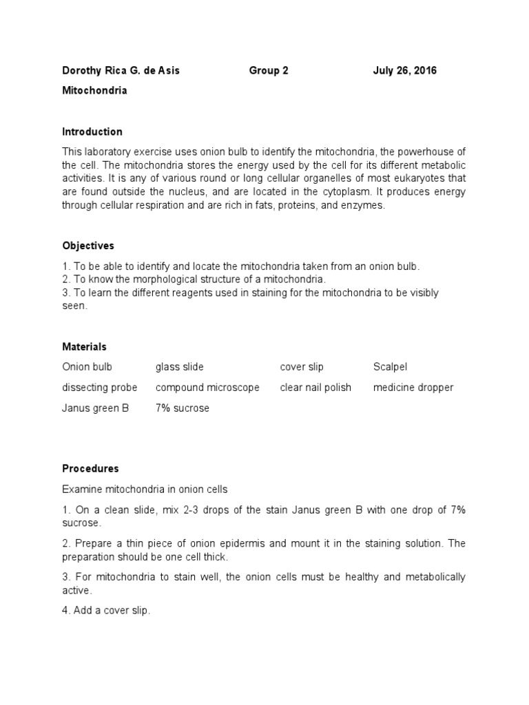 Bio 170 Lab Ex 4 | PDF