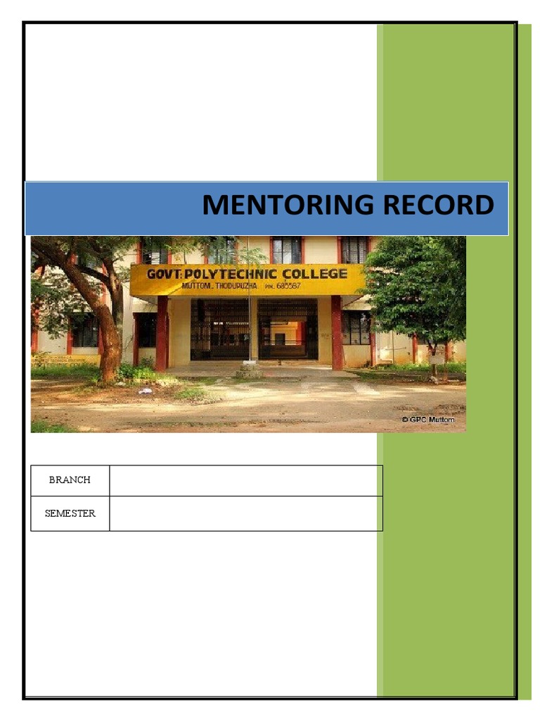 Mentoring Record Mentoring Record: Branch | Download Free PDF ...