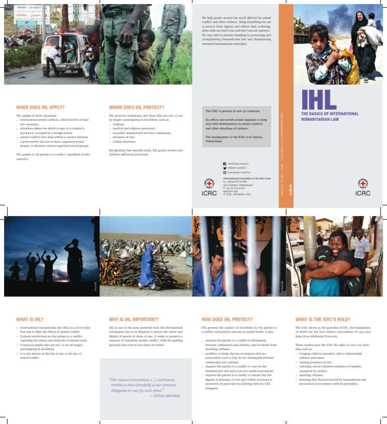 When Does Ihl Apply? Whom Does Ihl Protect?: The Basics of ...