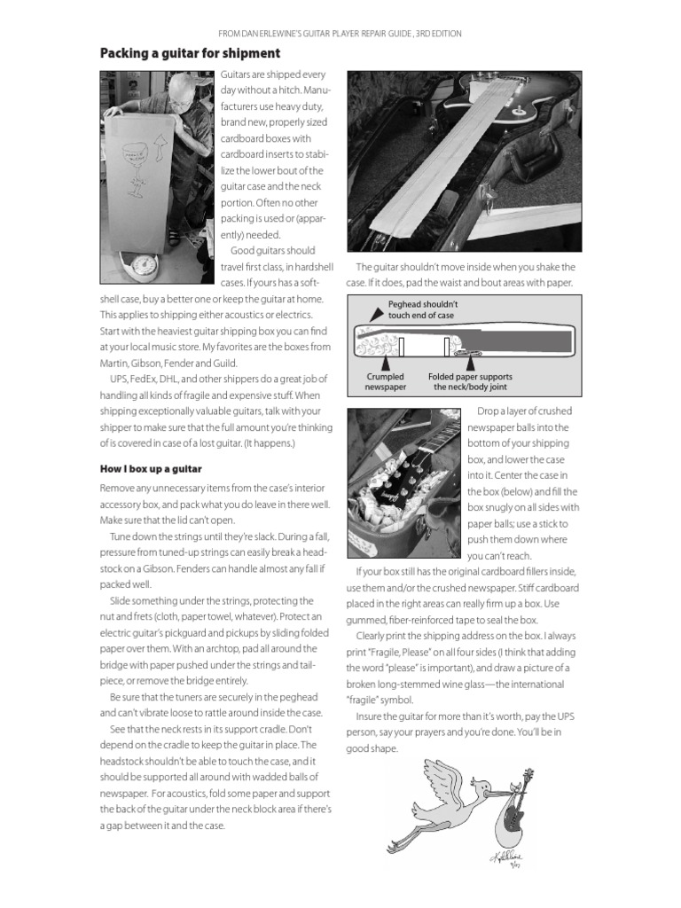Packing A Guitar For Shipment: From Dan Erlewine'S Guitar Player Repair ...