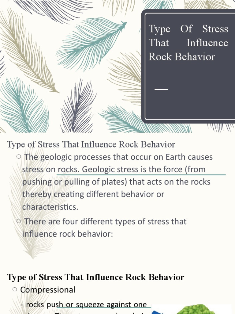 Type of Stress That Influence Rock Behavior | PDF