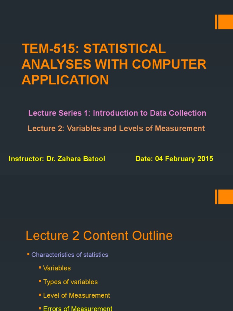MS 14L2 Levels of Measurement | PDF | Level Of Measurement | Categorical Variable