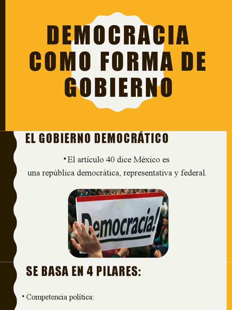 Los cuatro pilares fundamentales de la democracia mexicana y sus ...