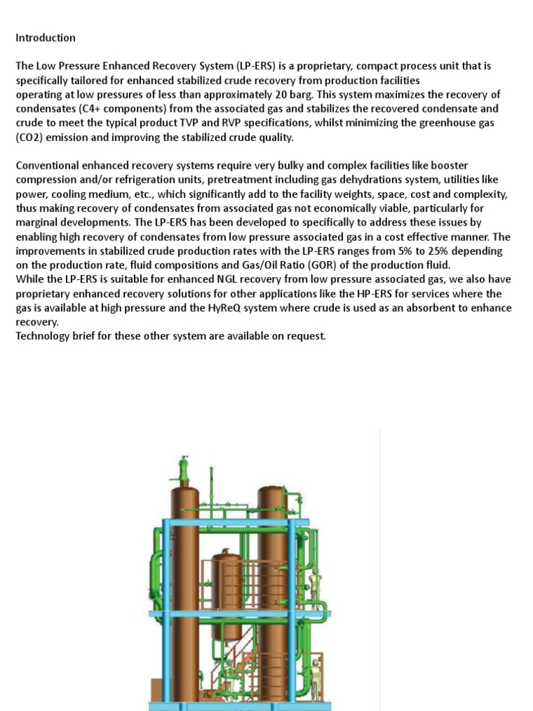 Enhanced Liquid Recovery Systems | PDF | Enhanced Oil Recovery | Petroleum