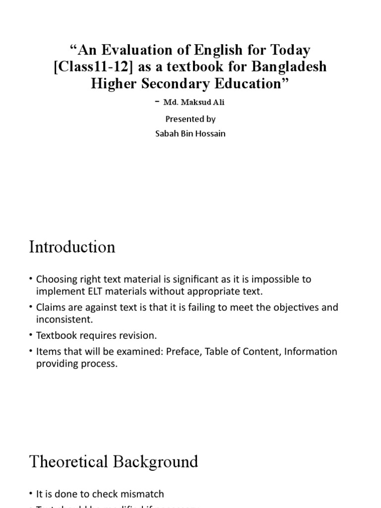 An Evaluation of English For Today | PDF | Curriculum | Evaluation