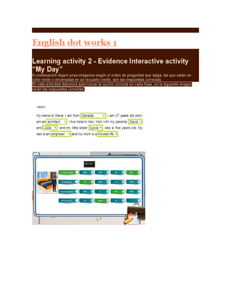 English Dot Works 1 | PDF