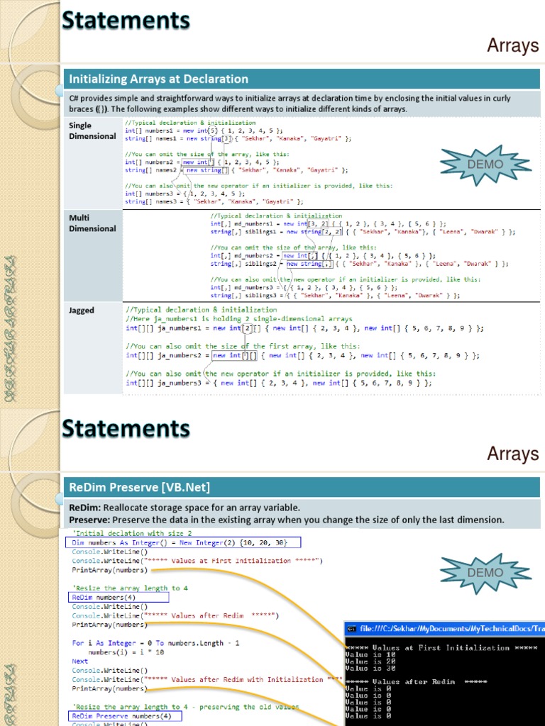 Arrays Initializing Arrays At Declaration Pdf Control Flow Array