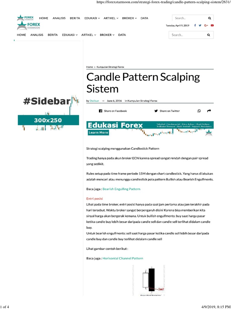 Candlestick Pattern Scalping Sistem - Forex Starmoon | PDF | Business