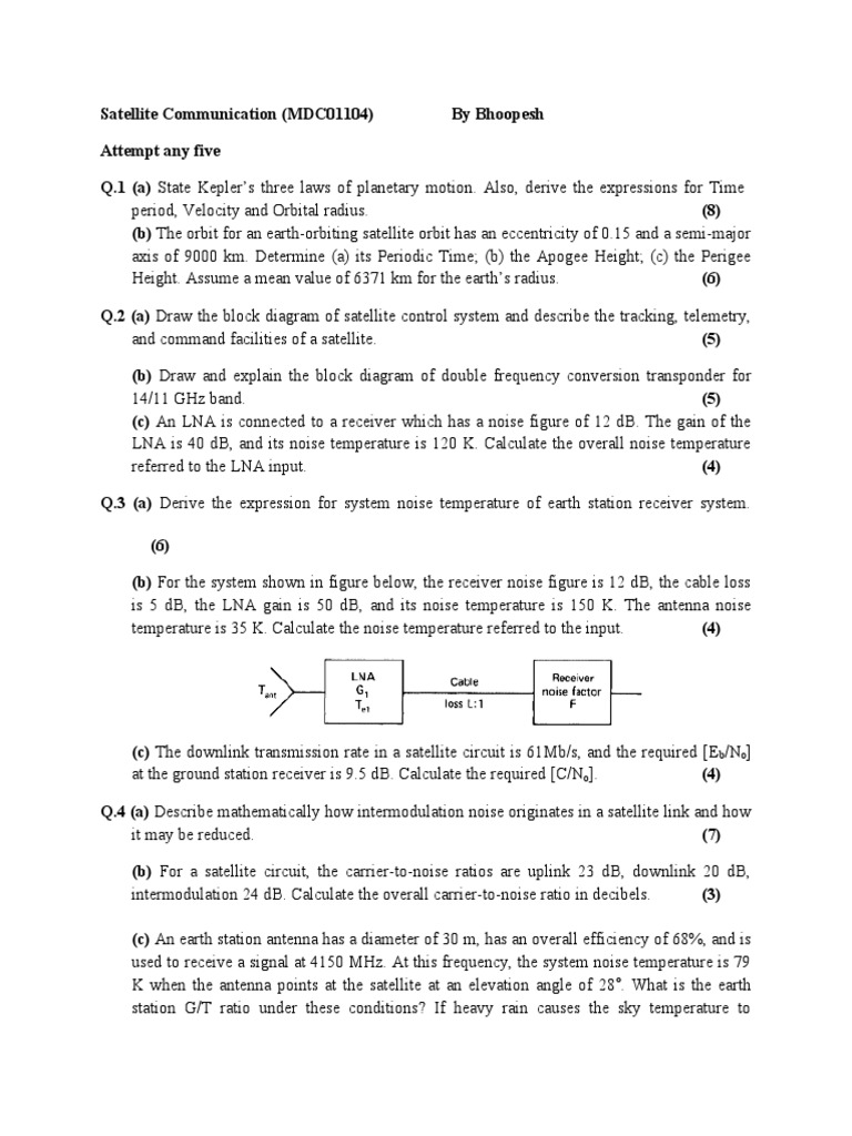 Satellite Comm. | PDF | Decibel | Satellite