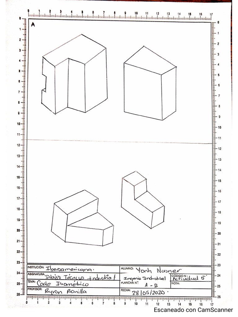 Actividad 5 - Elaboración de Un Corte A Un Sólido | PDF