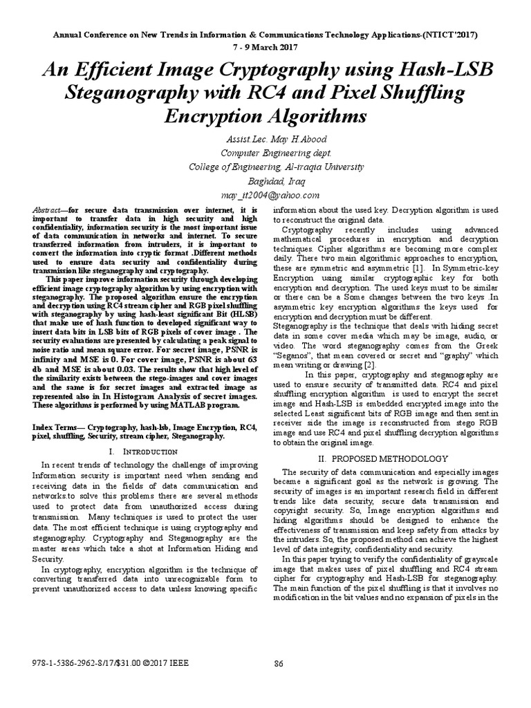 Steganography With RC4 and Pixel Shuffling Encryption Algorithms | Download Free PDF ...