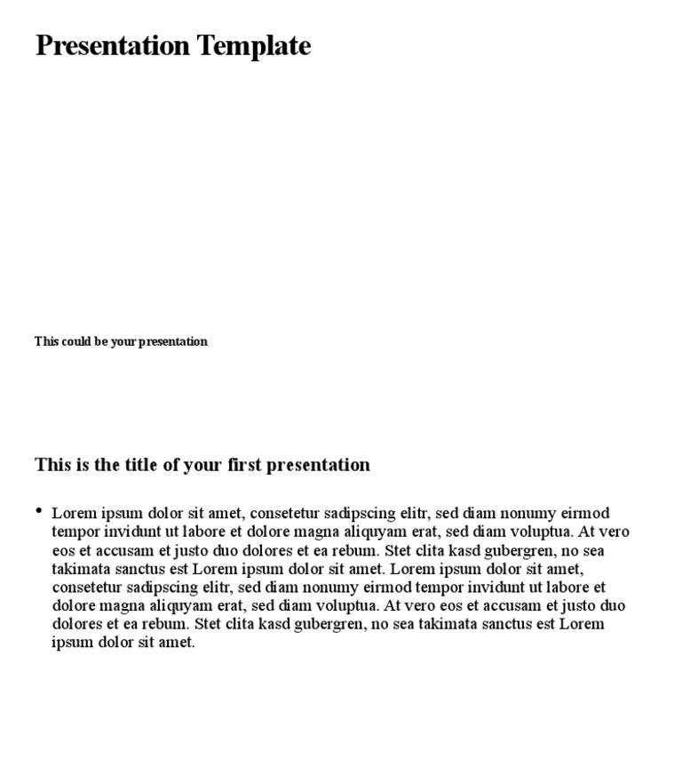 Presentation Template | PDF