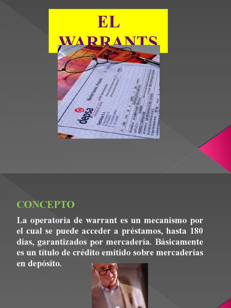 El Warrants | PDF | Warrant (Finanzas) | Precios