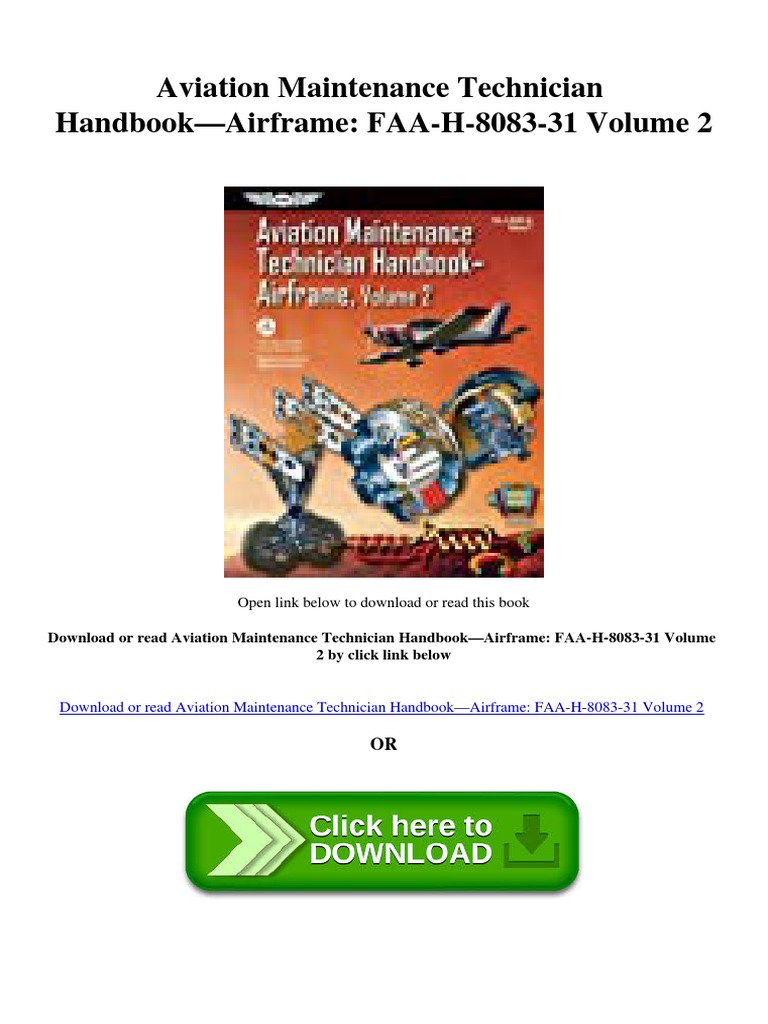 Aviation Maintenance Technician Handbook PDF | PDF