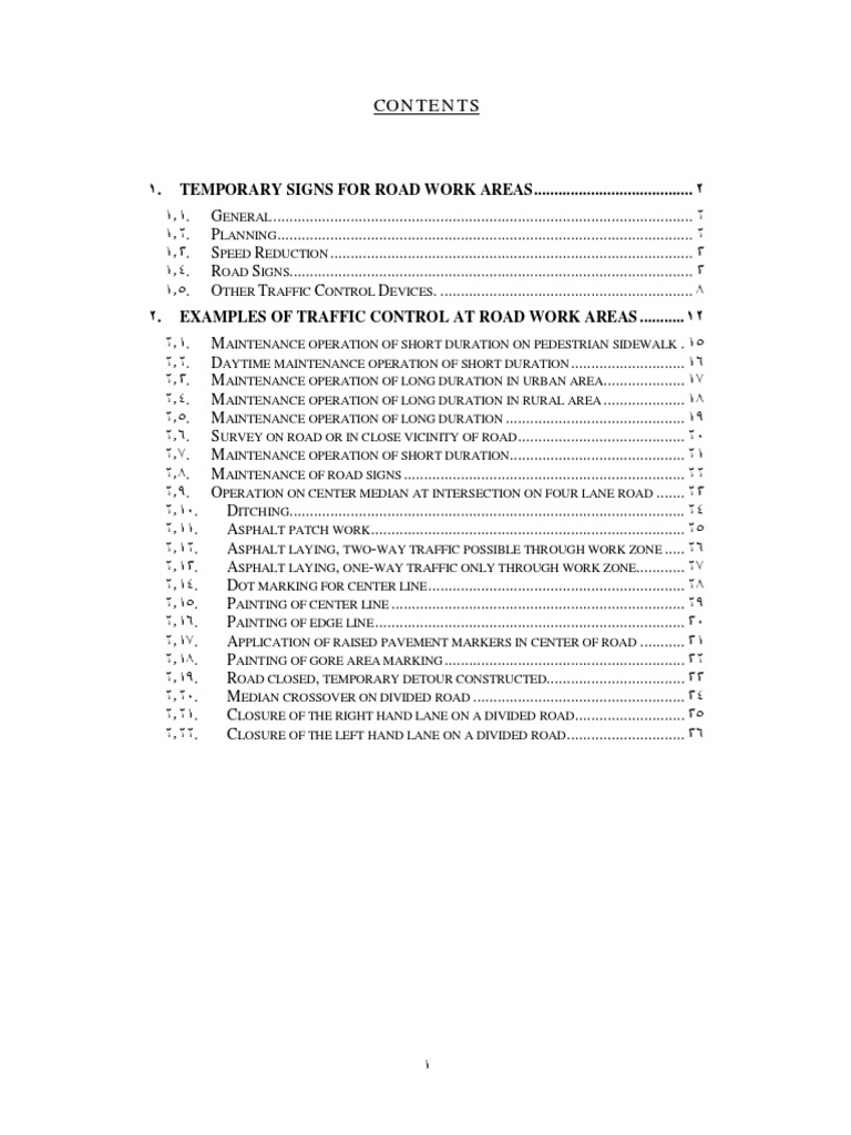 Work Zone Traffic Control Guidelines | PDF | Traffic | Road