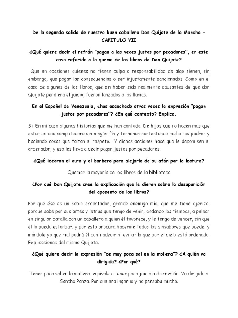 Justos y pecadores en Don Quijote | PDF | Don Quijote