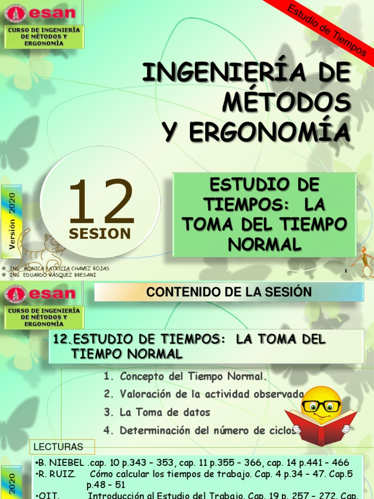 Sesión 11 ESTUDIO DE TIEMPOS LA TOMA DEL TIEMPO NORMAL | PDF | Factores ...