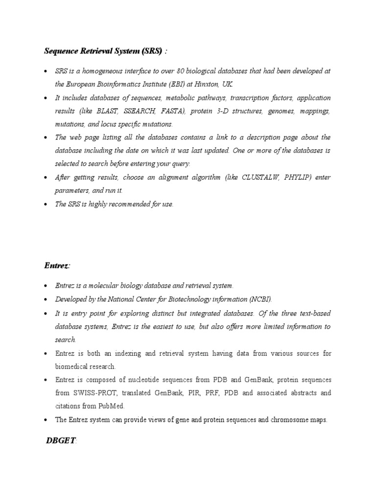 Sequence Retrieval System | PDF