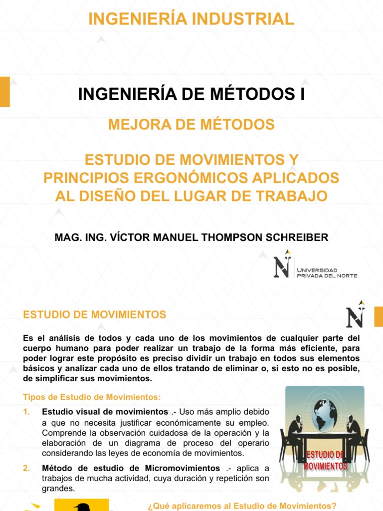 Estudio de Movimientos y Ergonomía Del Trabajo | PDF | Factores humanos ...