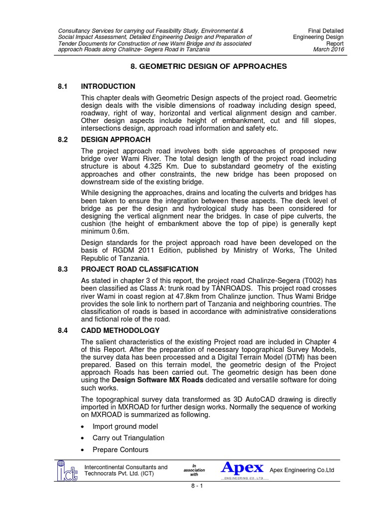 Geometric Design of Approaches - R2 | Download Free PDF | Road ...