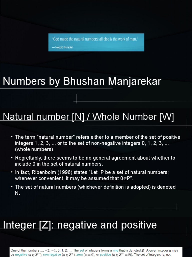 Understanding Number Fields and Types | PDF | Field (Mathematics) | Numbers