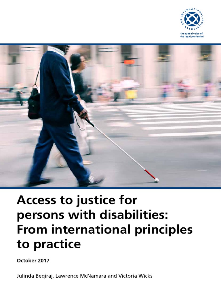 Access To Justice For Persons With Disabilities: From International ...