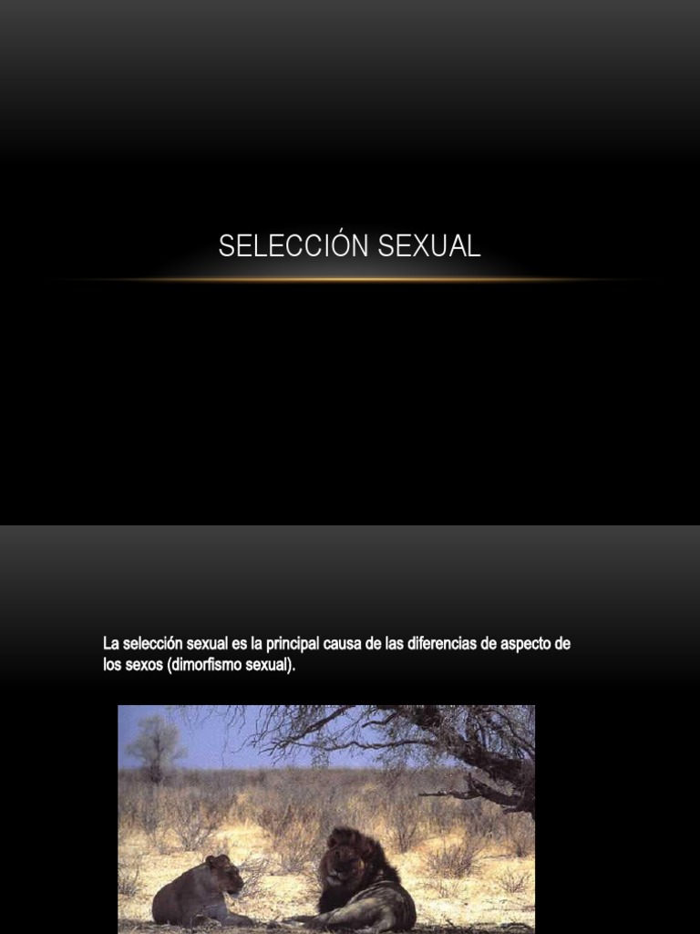 Selección Sexual | PDF | Selección sexual | Sexo