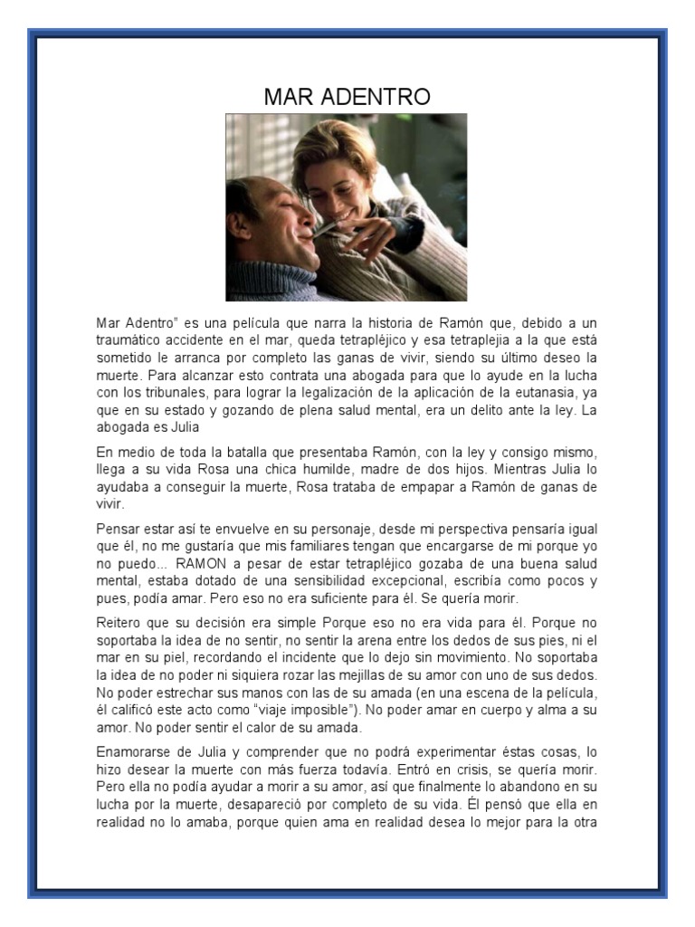 Mar Adentro | PDF | Amor