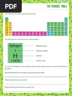 Walter Russell's chart | PDF | Periodic Table | Chemical Elements