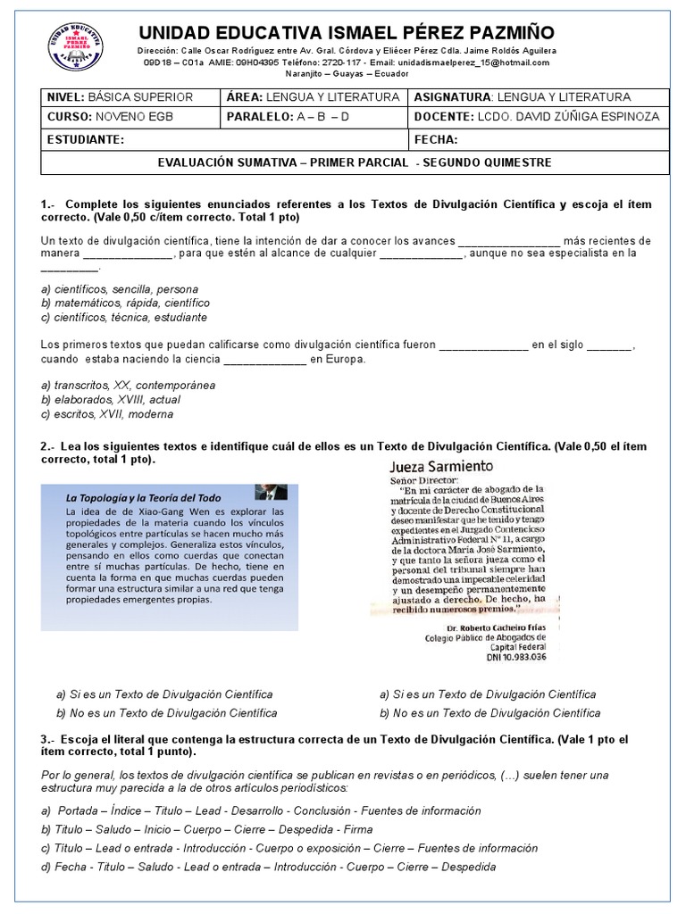 Formato de Evaluación Ipp | PDF | Science | Ciencia (general)