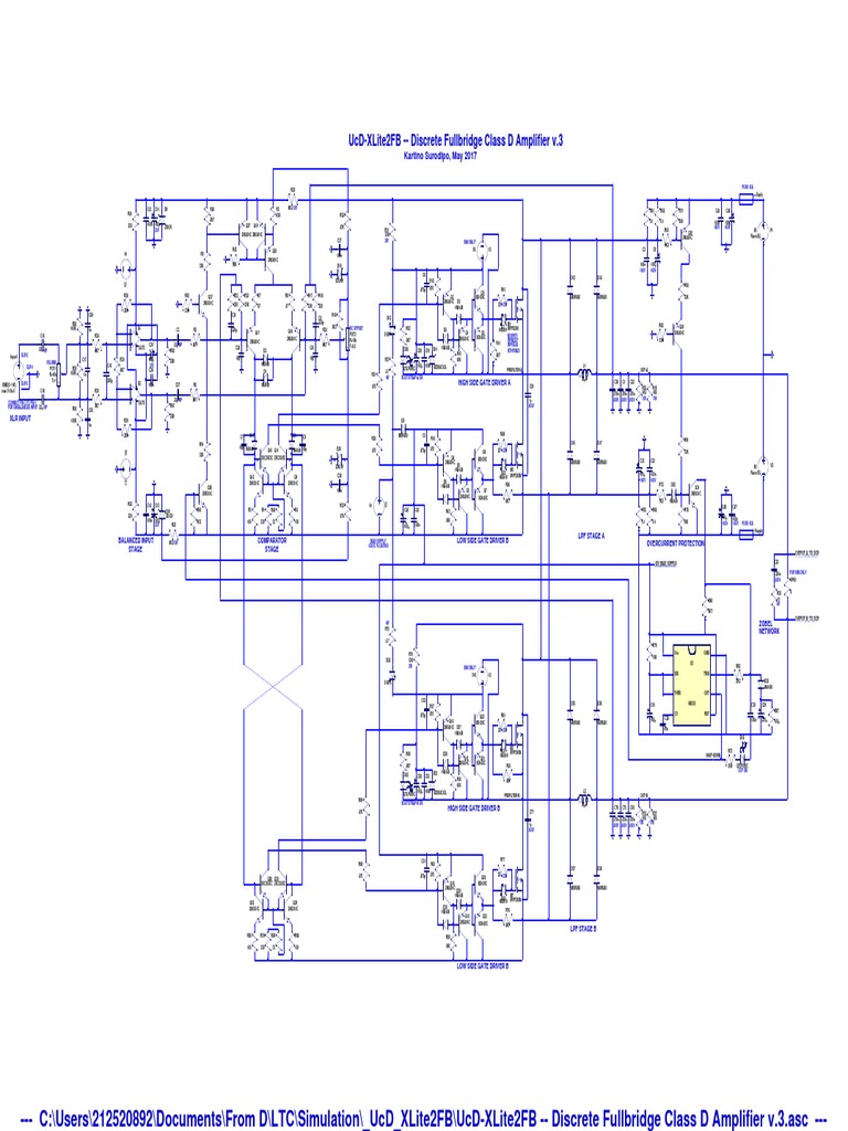 UcD-XLite2FB - Discrete Fullbridge V.3 | PDF | Analog Circuits | Electrical Engineering