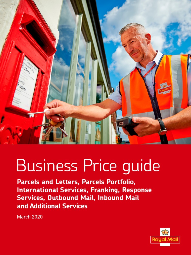 Royal Mail Business Price Guide March 2020 | PDF | Mail | Postage Stamp