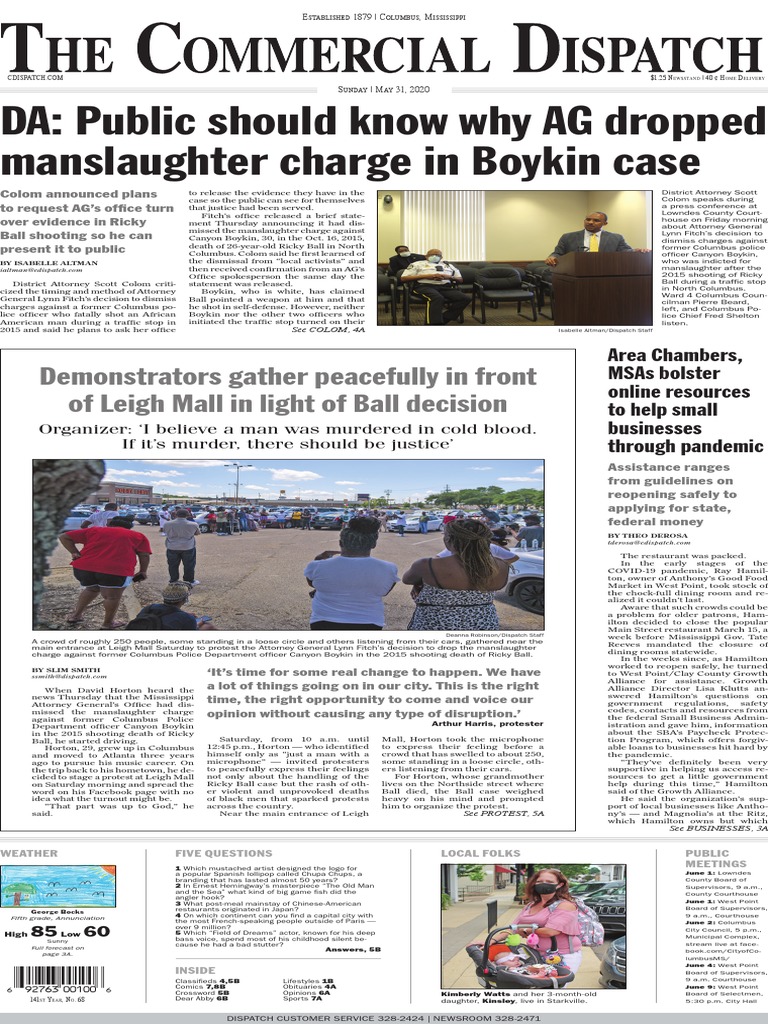 Commercial Dispatch Eedition 5-31-20 | PDF | Business