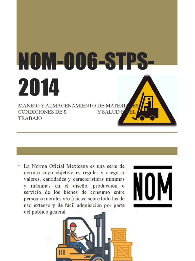 Nom 006 STPS 2014 | PDF | Naturaleza