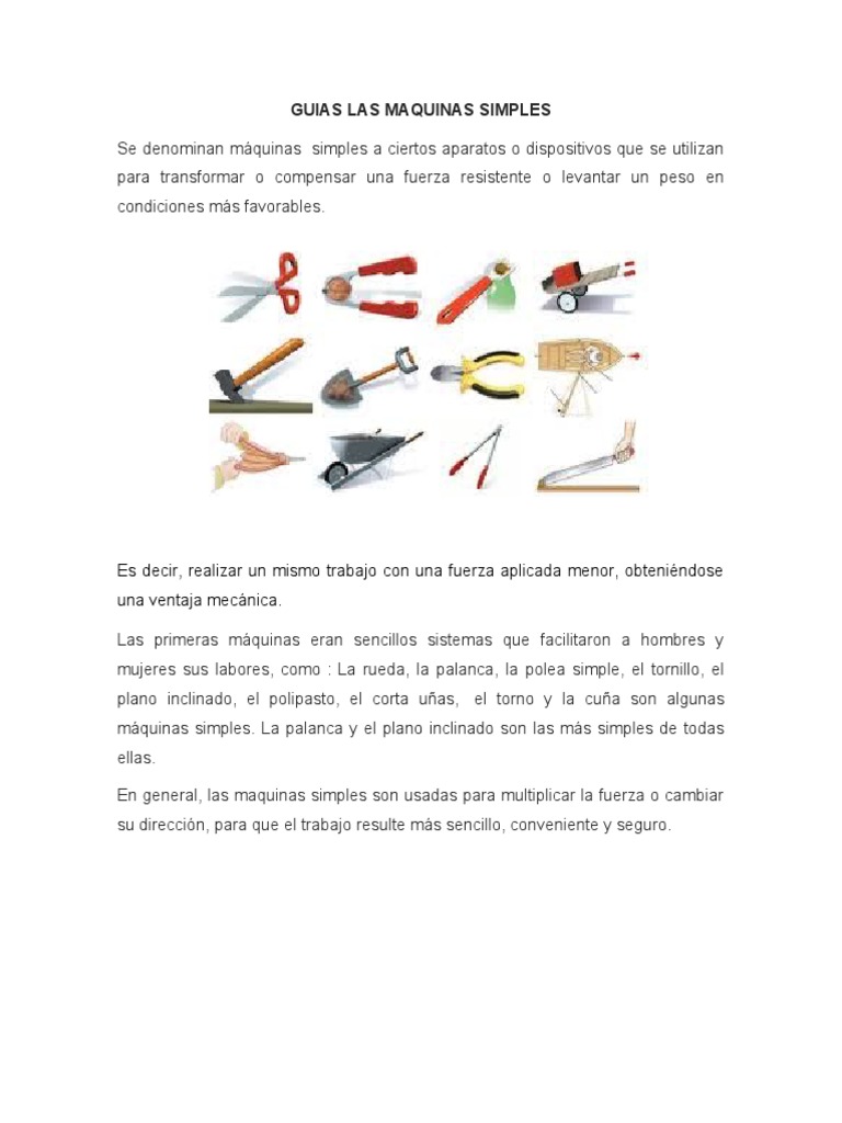 Guias Las Maquinas Simples | PDF
