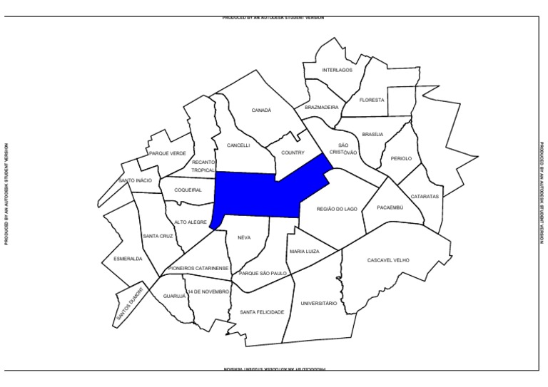 MAPA BASE DE CASCAVEL CENTRO - Layout2 | PDF