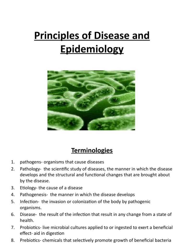 Principles of Epidemiology | PDF | Transmission (Medicine) | Infection