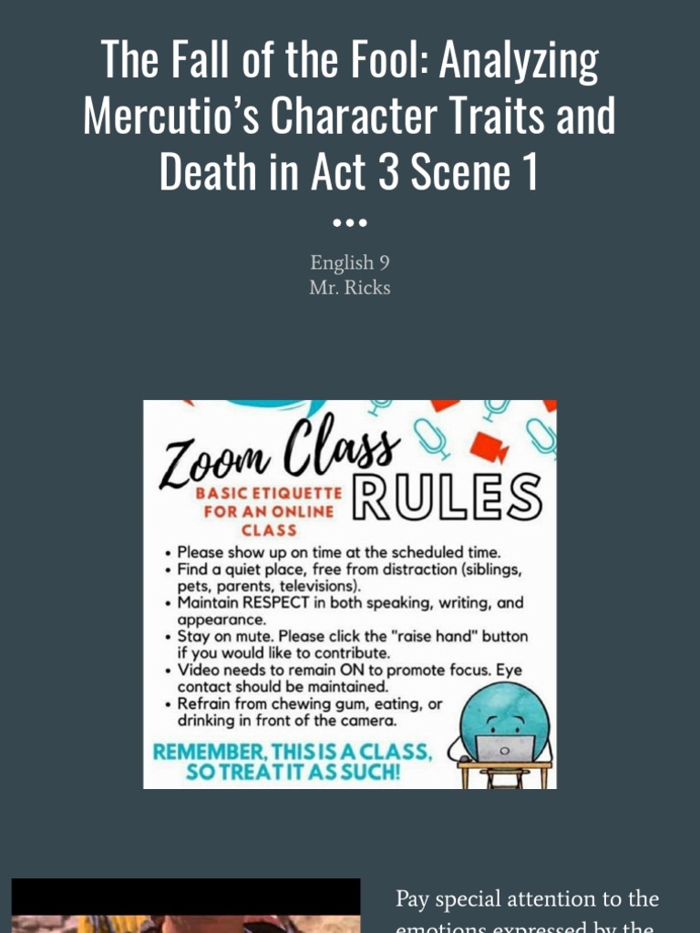 The Fall of The Fool: Analyzing Mercutio's Character Traits and Death ...