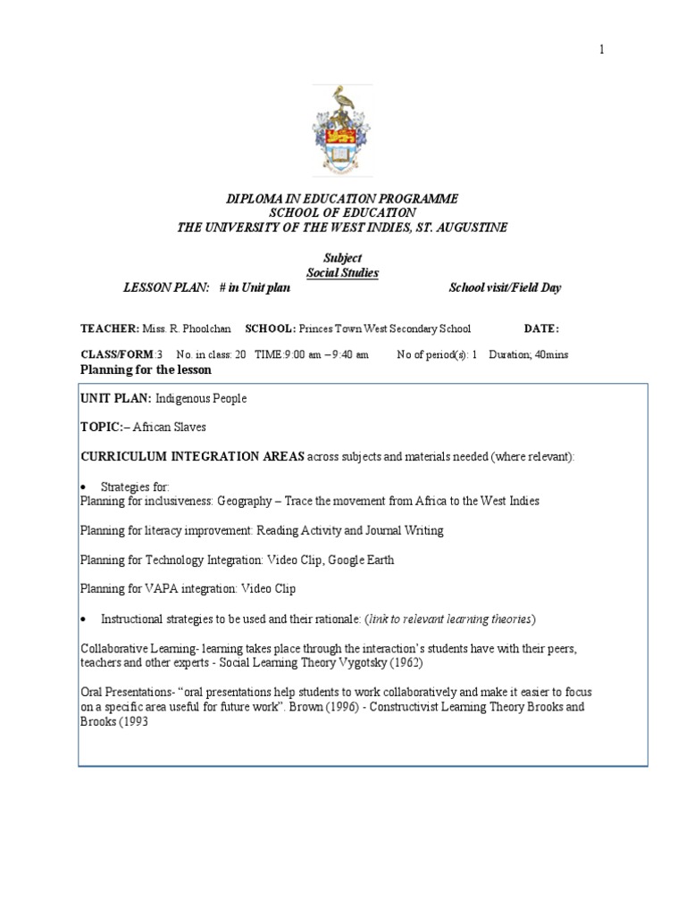 Section E1 - Lesson Plan | PDF | Learning Theory (Education) | Lesson Plan