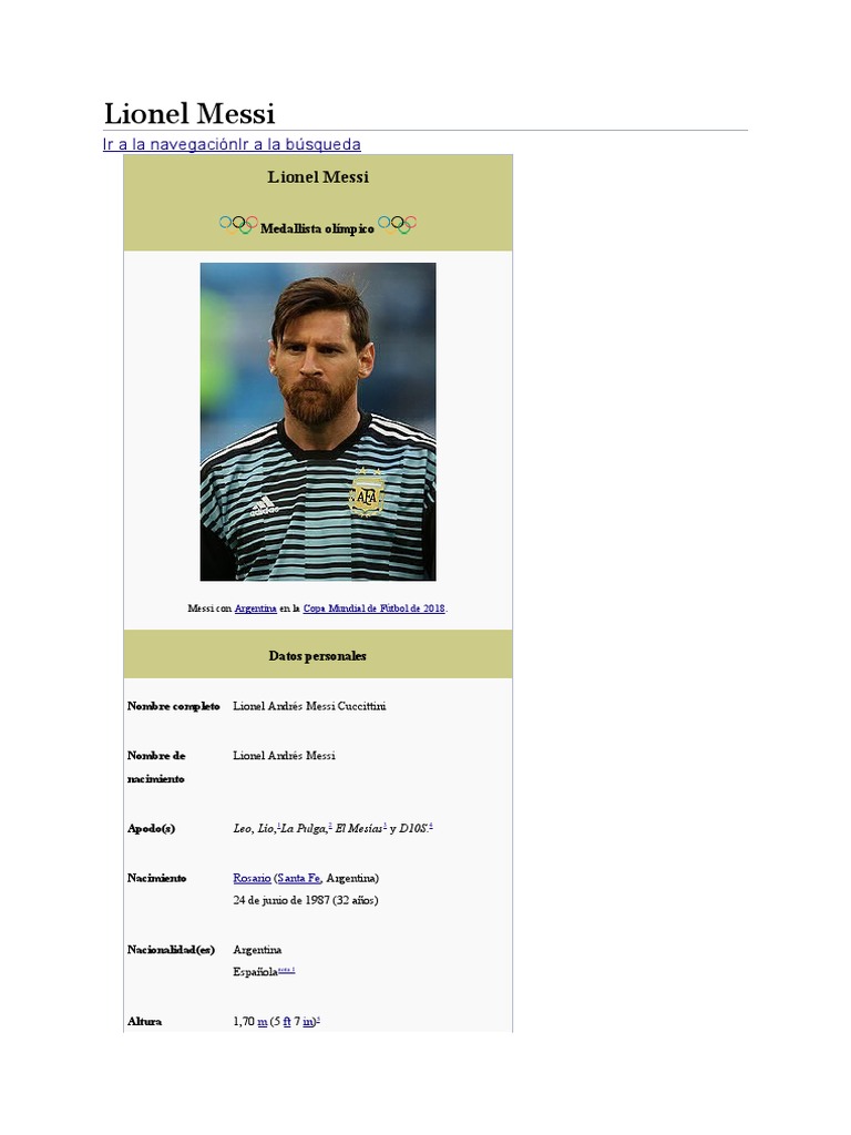 Lionel Messi | PDF | FC Barcelona | Lionel Messi