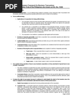 RFBT Reviewer - Revised Corporation Code | PDF | Stocks | Retained Earnings