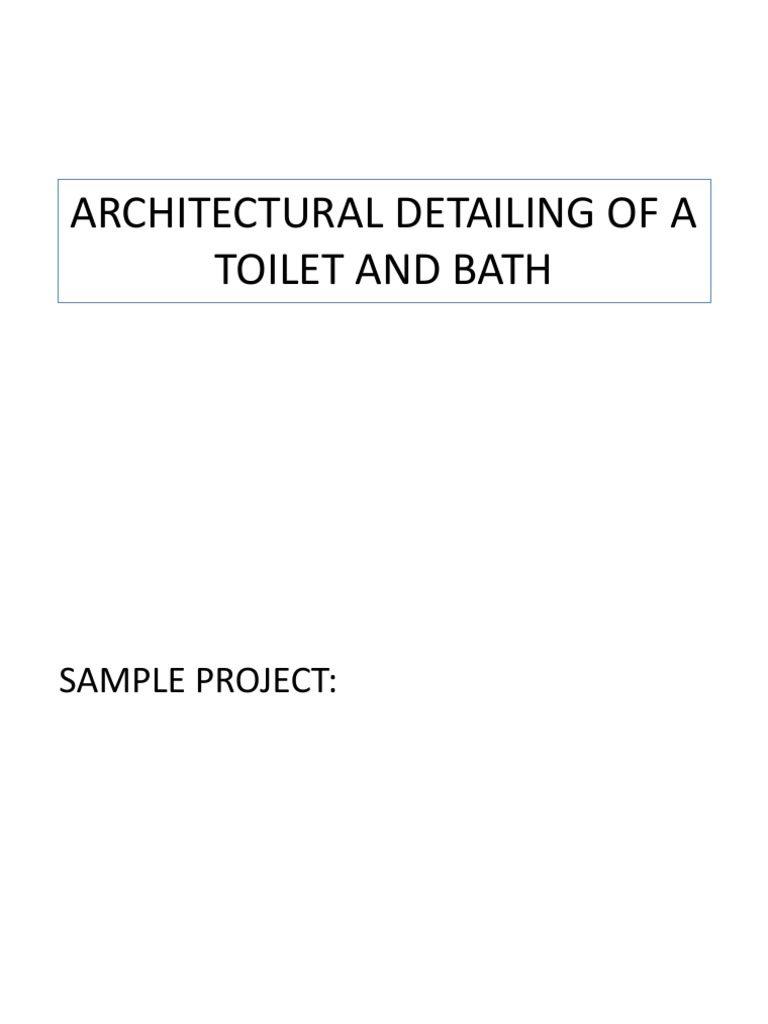 2014 - 005 Toilet Detail Plans and Elevations PDF | PDF