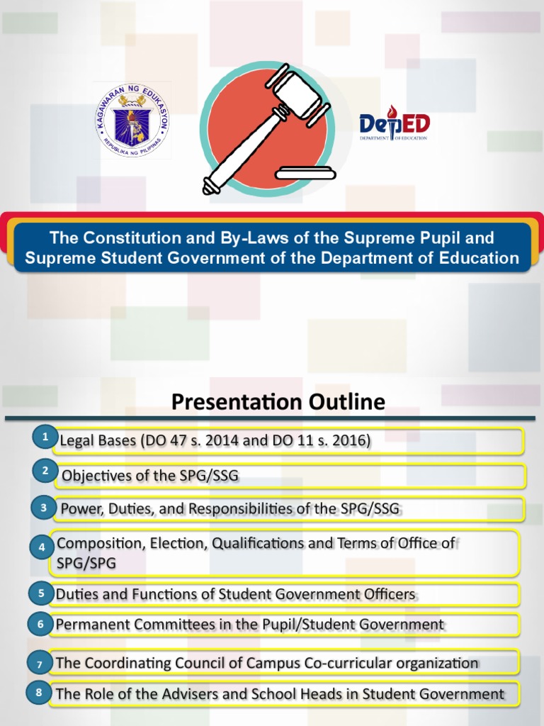 The Constitution and By-Laws of The Supreme Pupil and Supreme Student ...