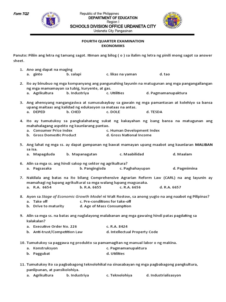 Exam 4TH Grading | PDF