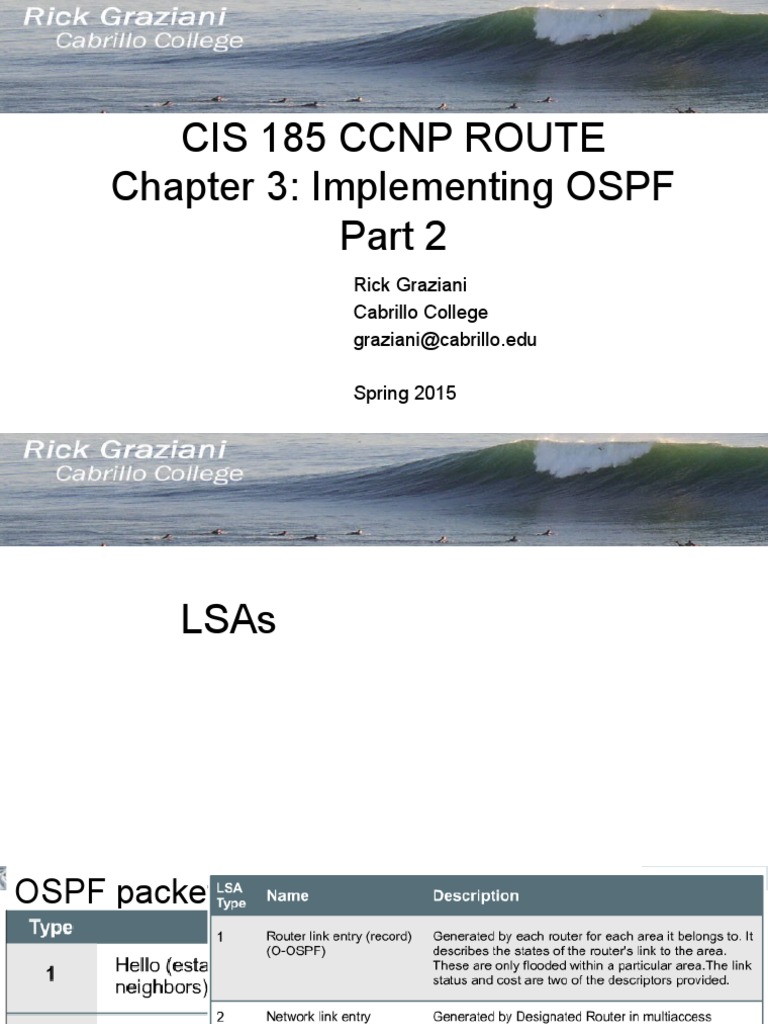 OSPF Routing for Network Pros | PDF | Routing | Computer Networking