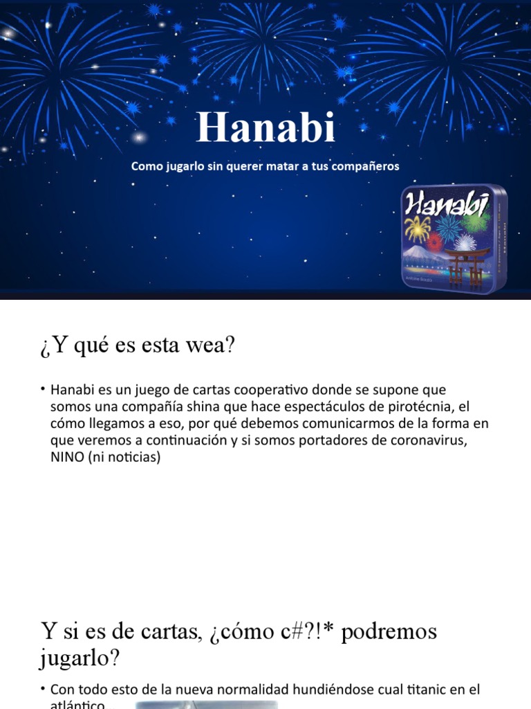 Manual Jugar Hanabi | PDF | Color | Juego de azar