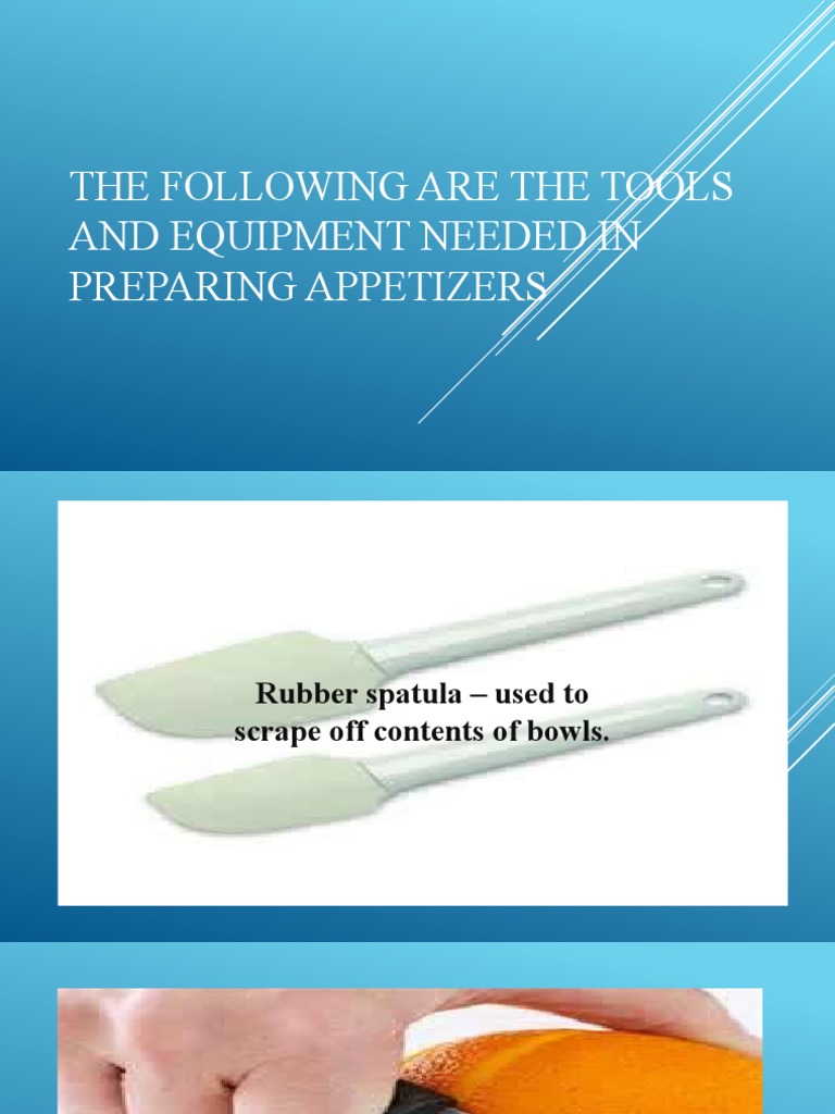 Appetizer Prep Tools & Tips | PDF | Pickling | Hors D'oeuvre