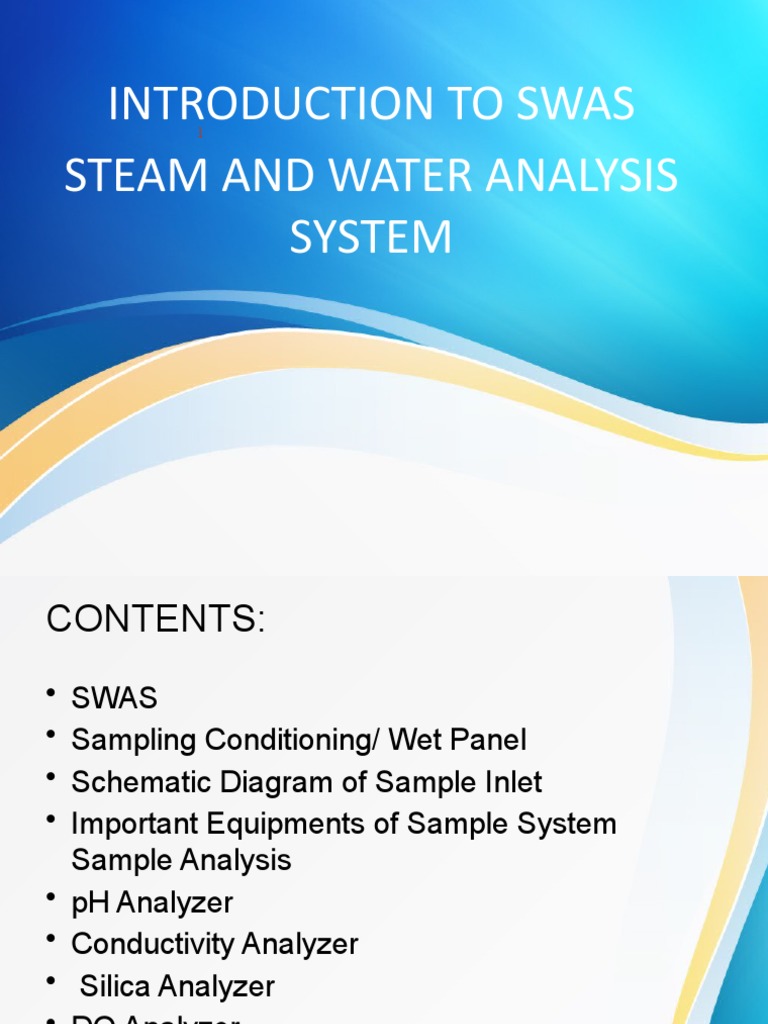 Introduction To Swas Steam and Water Analysis System | PDF | Chemistry ...