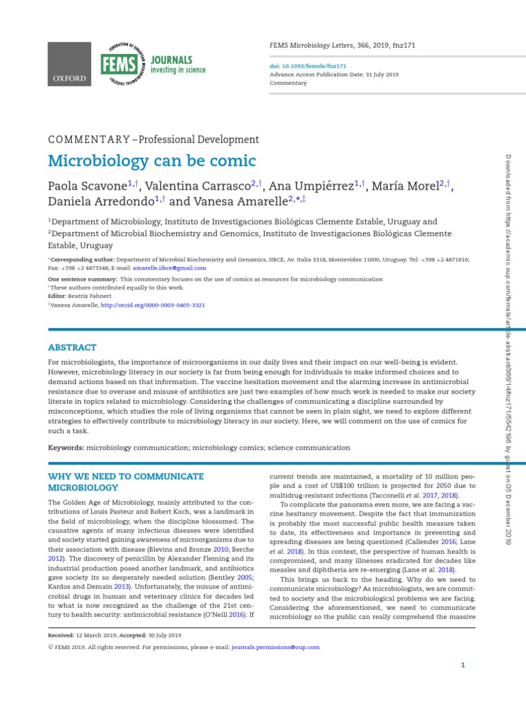 Microbiology Can Be Comic | PDF | Microbiology | Antimicrobial Resistance
