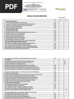 Joint Inspection Checklist | PDF | Stairs | Personal Protective Equipment